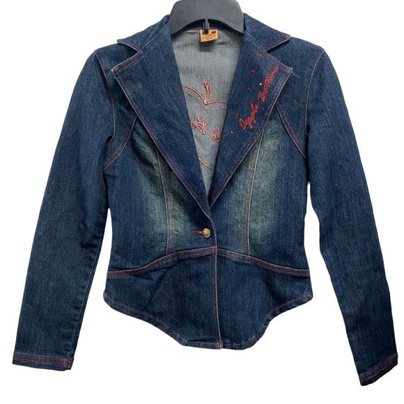 Apple Bottoms | Jackets & Coats | Vintageapple Bottom Jean Button Y2k ...